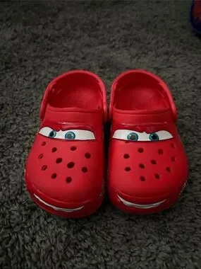 CROCS | Shoes | Crocs Kids Red Lightning Mcqueen Character Clogs | Poshmark